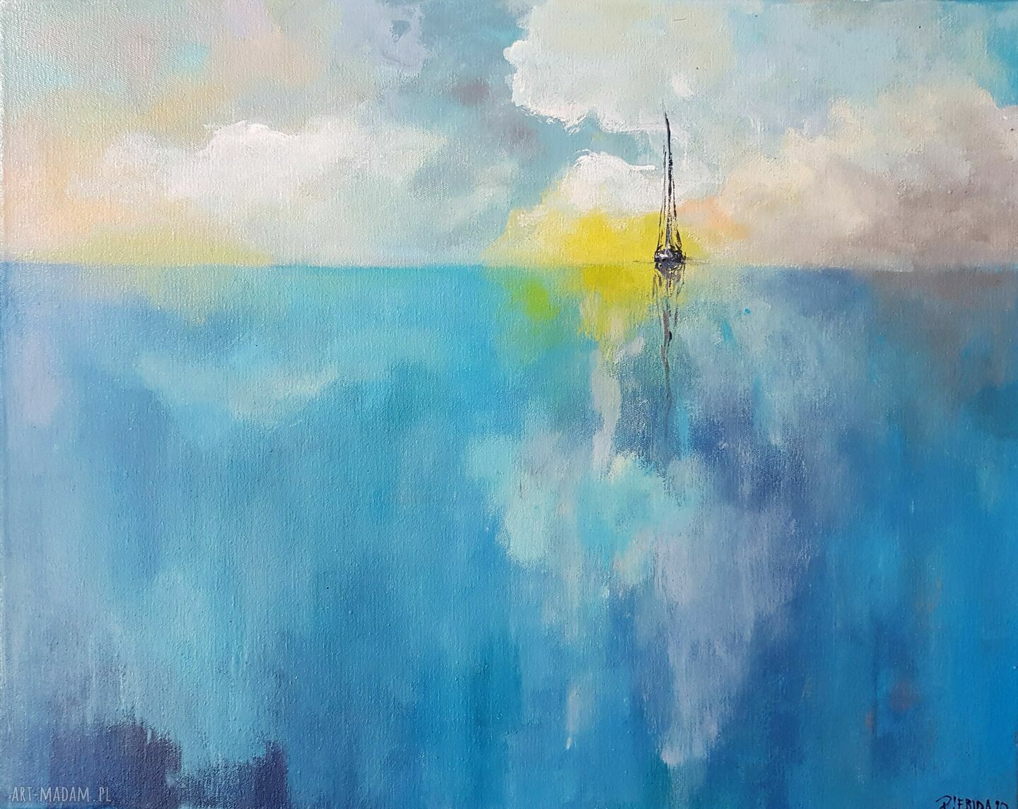 modne obrazy - morze obraz akrylowy formatu 50/40 cm marynistyka akryl ...