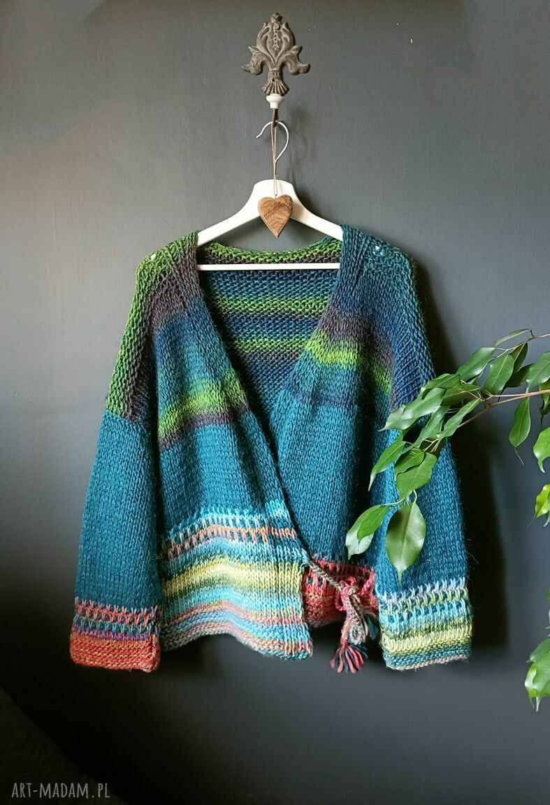 The wool art • Multikolorowy sweter swetry