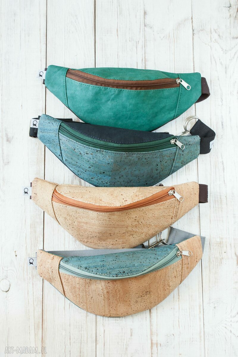 Joanka z • Nerka mini korek piaszczysta plaża torebki nerki