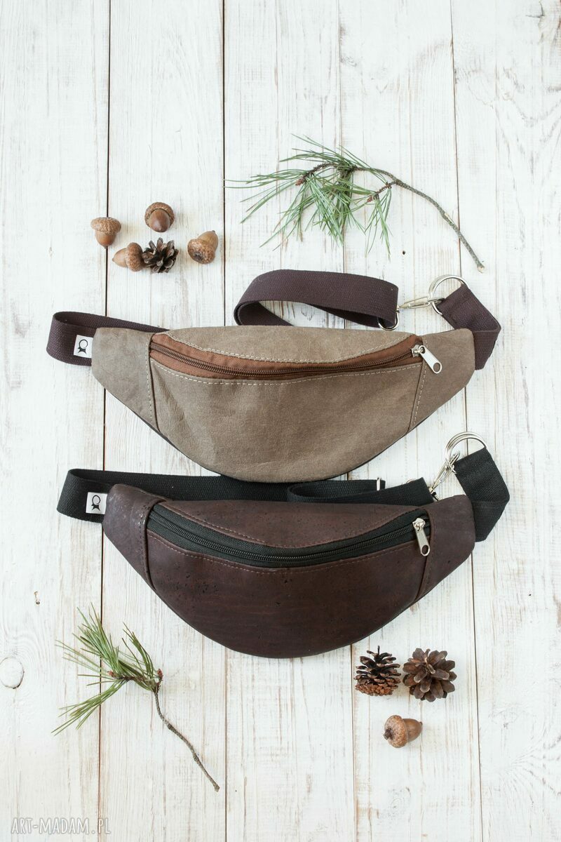 Joanka z • Nerka mini papier korek szyszka sosnowa torebki