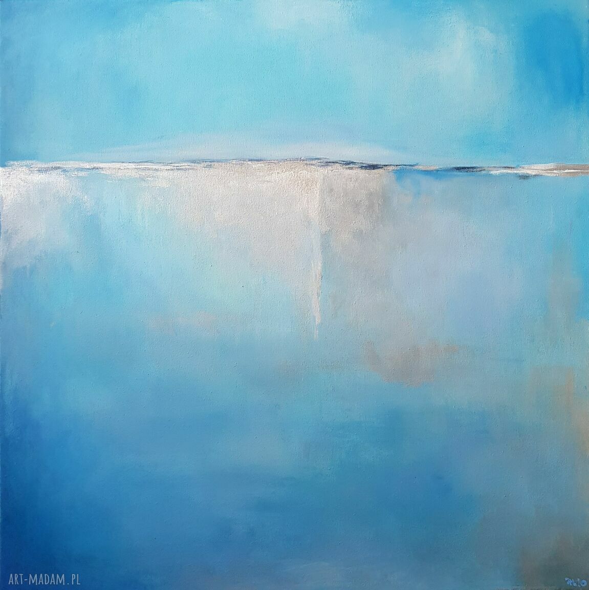 niebieski sen obraz akrylowy formatu 60/60 cm - urokliwe ღ art-Madam.pl