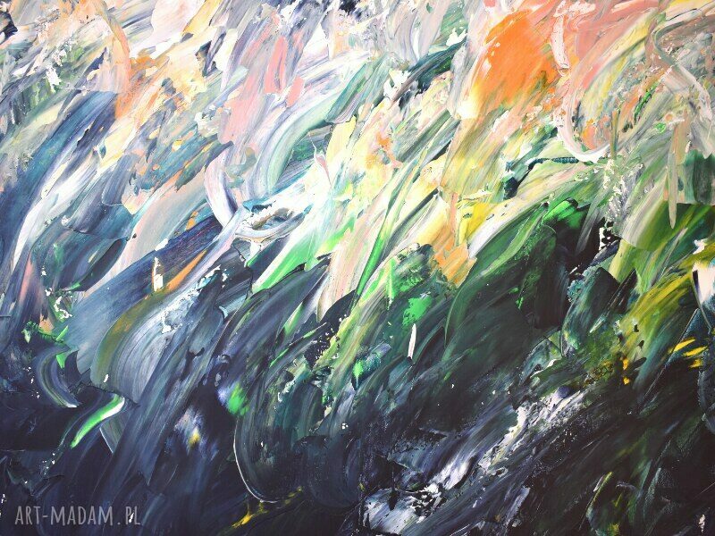 Obraz Akrylowy Ręcznie Malowany 100x100 ღ art-Madam.pl