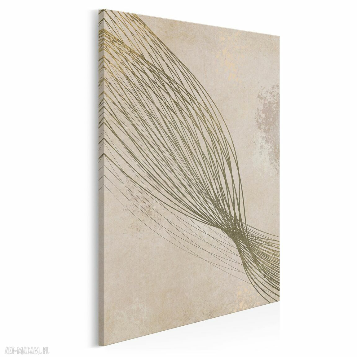 obraz na płótnie abstrakcja linie w pionie 50x70 cm 18403 ღ art-Madam.pl