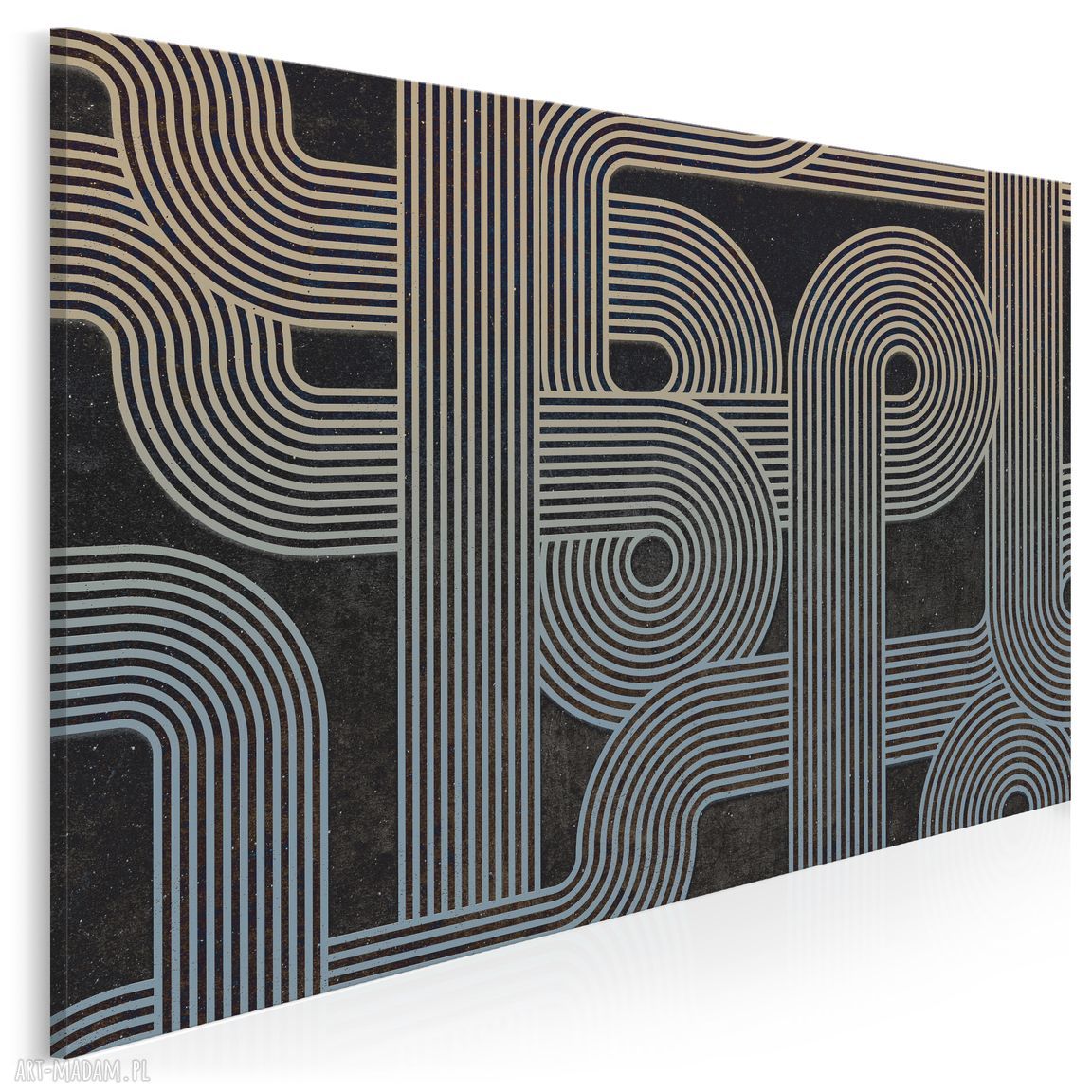 obrazy - obraz na płótnie retro linie 120x80