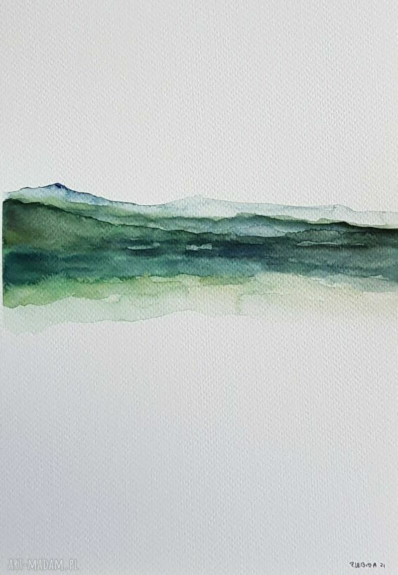 pejzaż akwarela formatu A4 - Paulina Lebida ღ art-Madam.pl