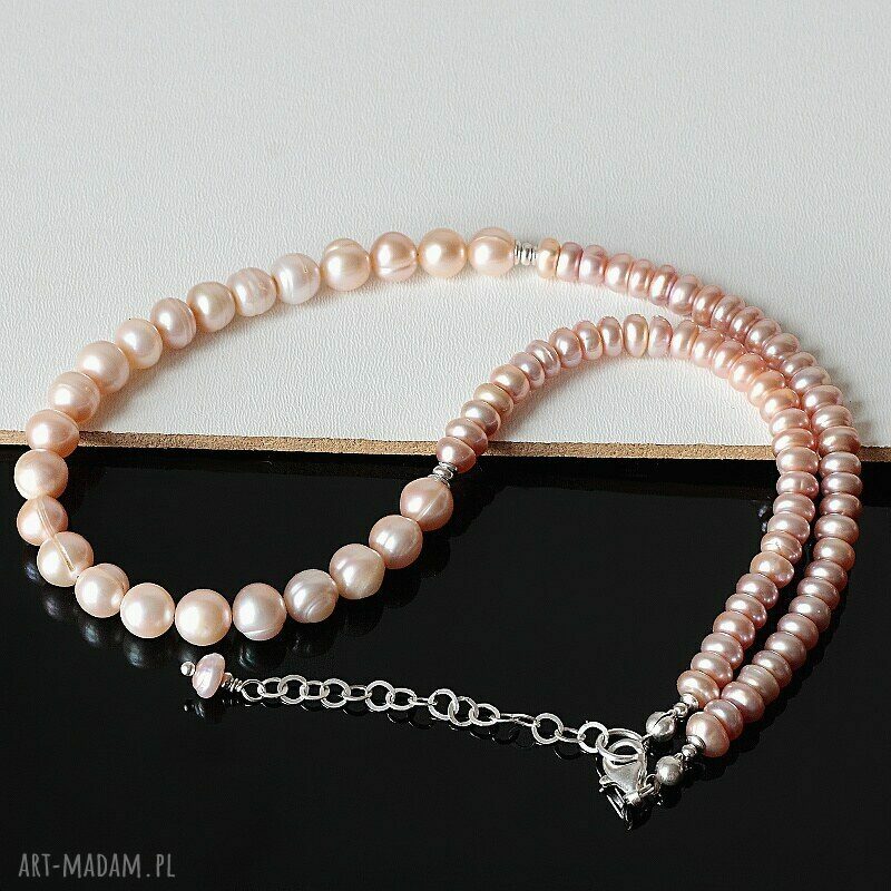 niepowtarzalne naszyjniki perły we wrzosach - Akadi 1 ღ art-Madam.pl