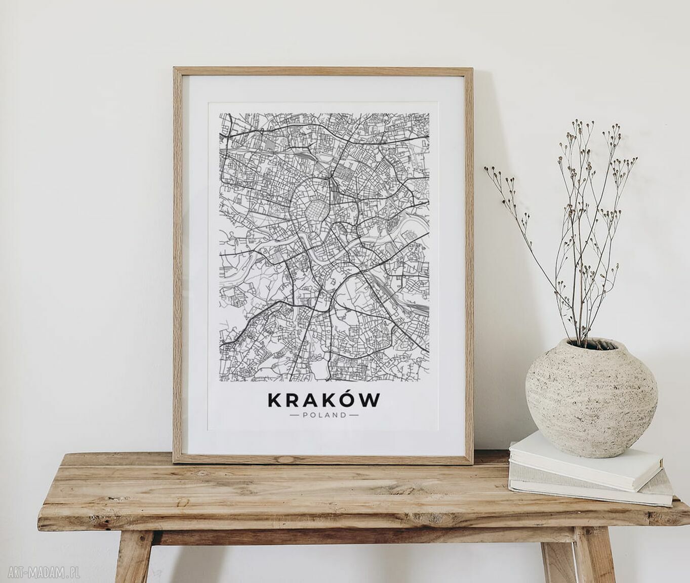 Plakat Mapa Krakowa Format 50x70 cm - Hogstudio ღ art-Madam.pl