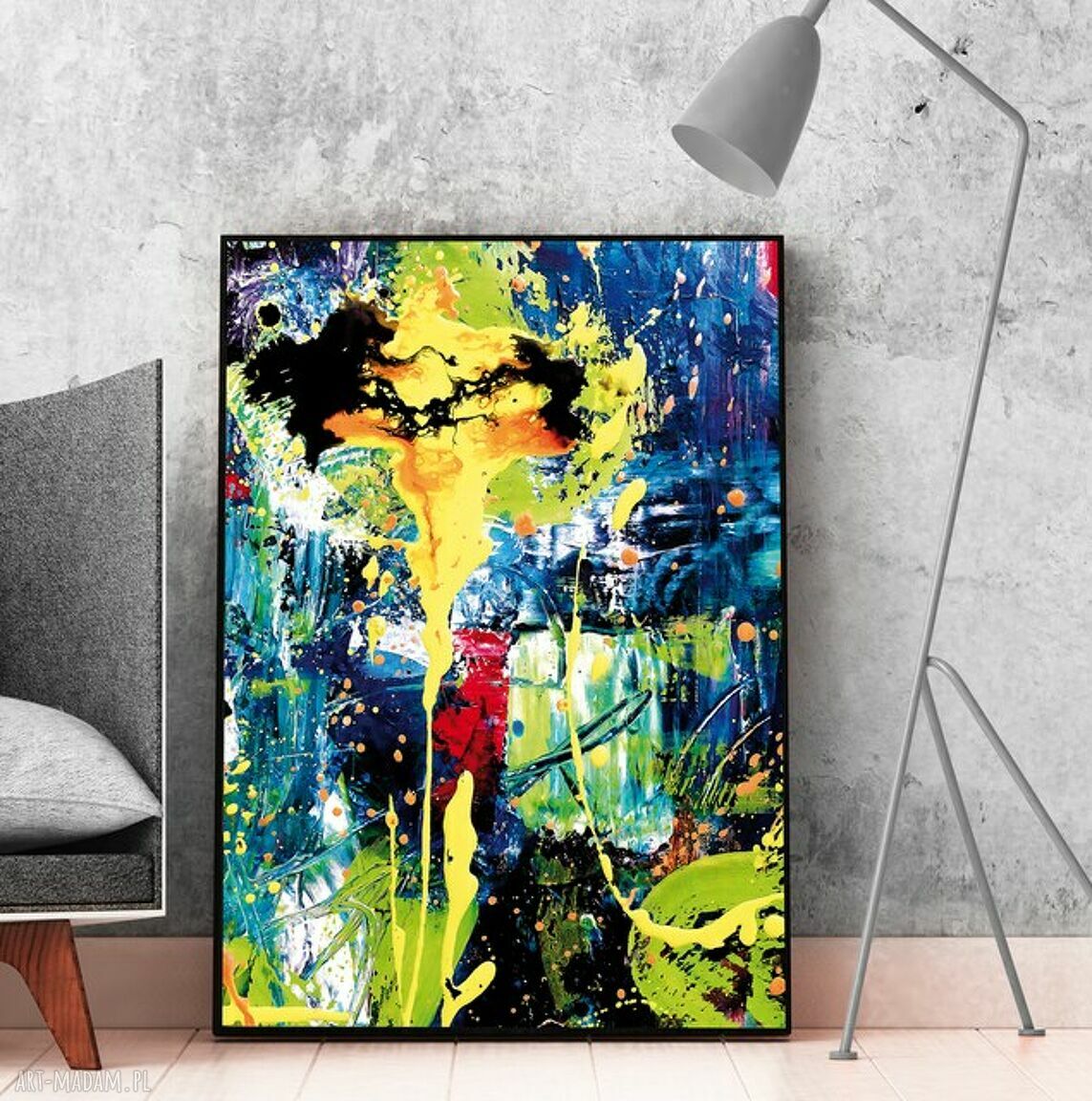 plakat obraz abstrakcja #32 50x70 cm B2 - obrazy ღ art-Madam.pl