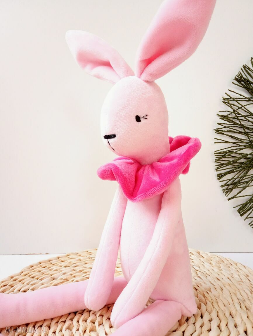 pluszowy królik króliczek zając w stylu tilda - maskotki ღ art-Madam.pl