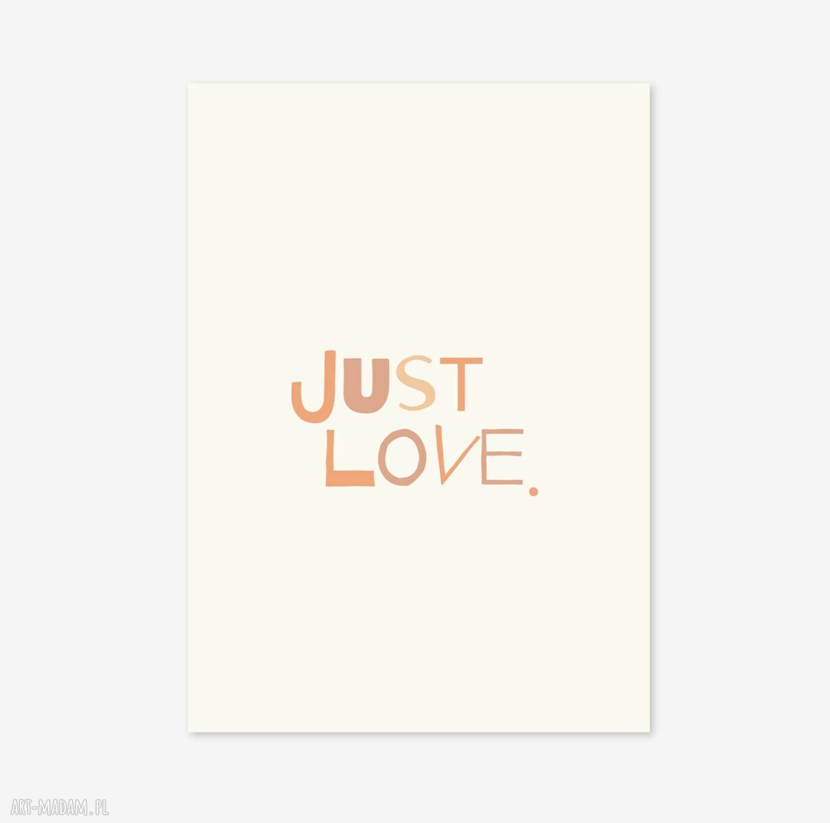 Peprojektuje • Rozkładana kartka just love kartki