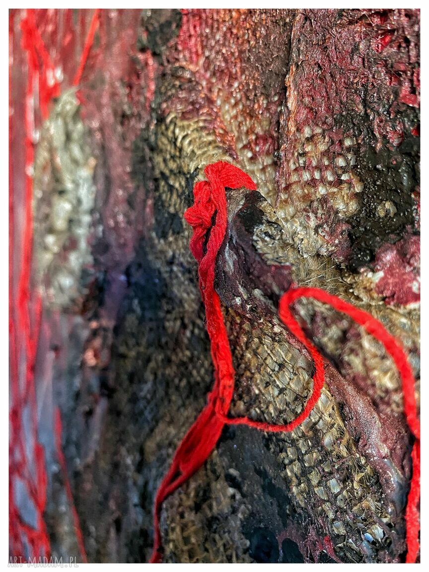 Struktury Syzyf Structures Sisyphus Obraz Textured Painting ღ art-Madam.pl