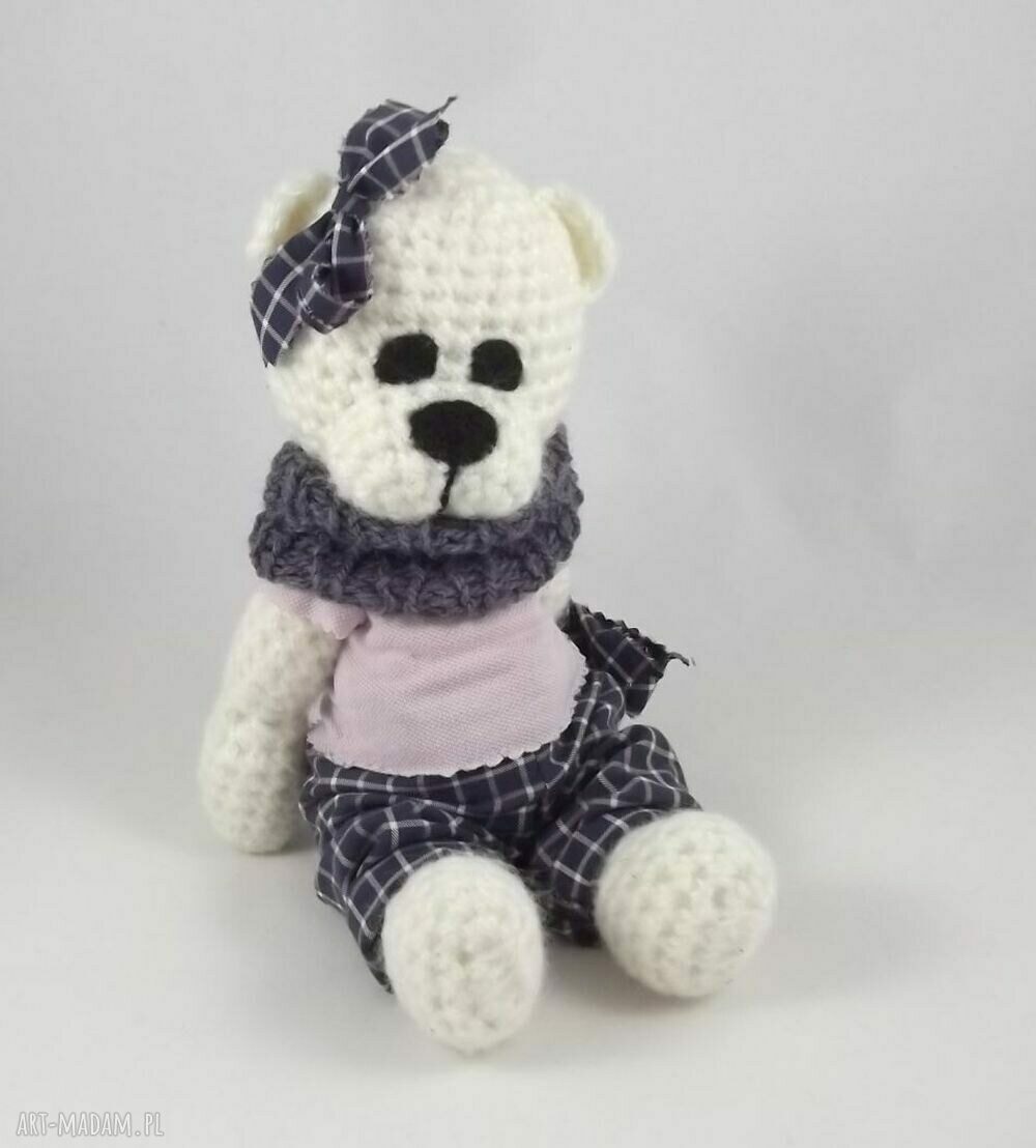 szydełkowa misia julka - wernika ღ art-Madam.pl