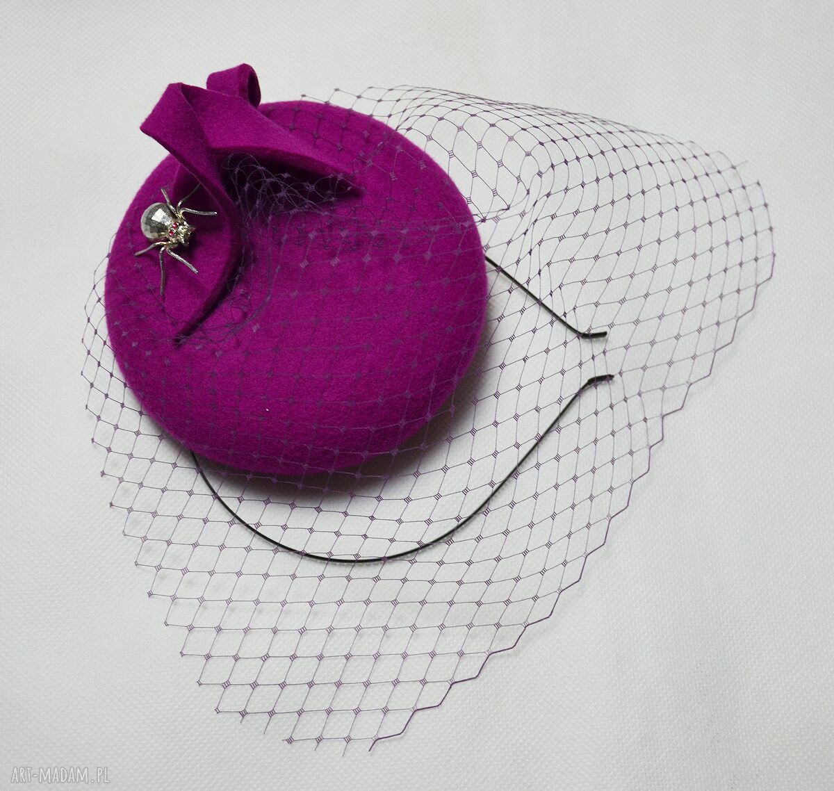 Fascynatory • toczek pajączek Hand Made ozdoby do włosów