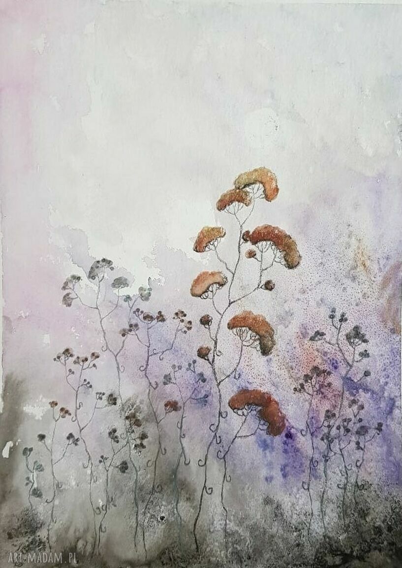 trawy akwarela formatu 24/32 cm - obrazy - Paulina ღ art-Madam.pl