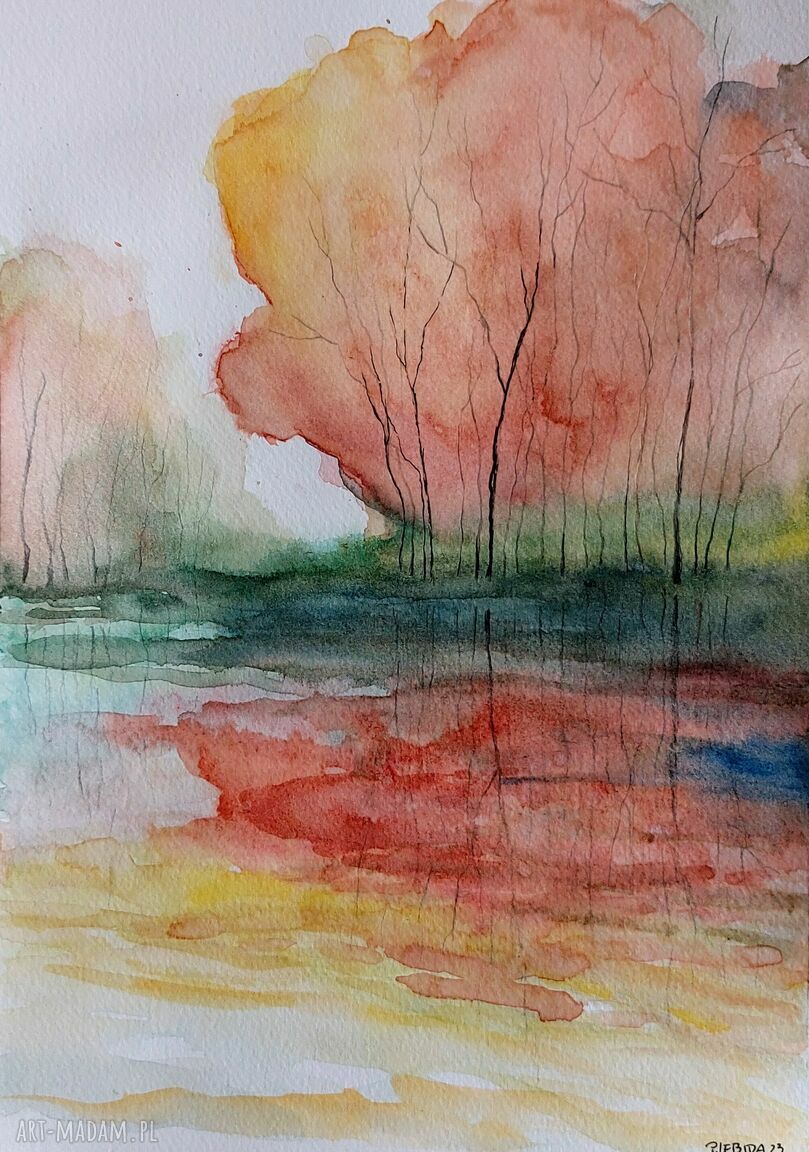 w Samo Południe Akwarela Formatu A4 - Obrazy ღ art-Madam.pl