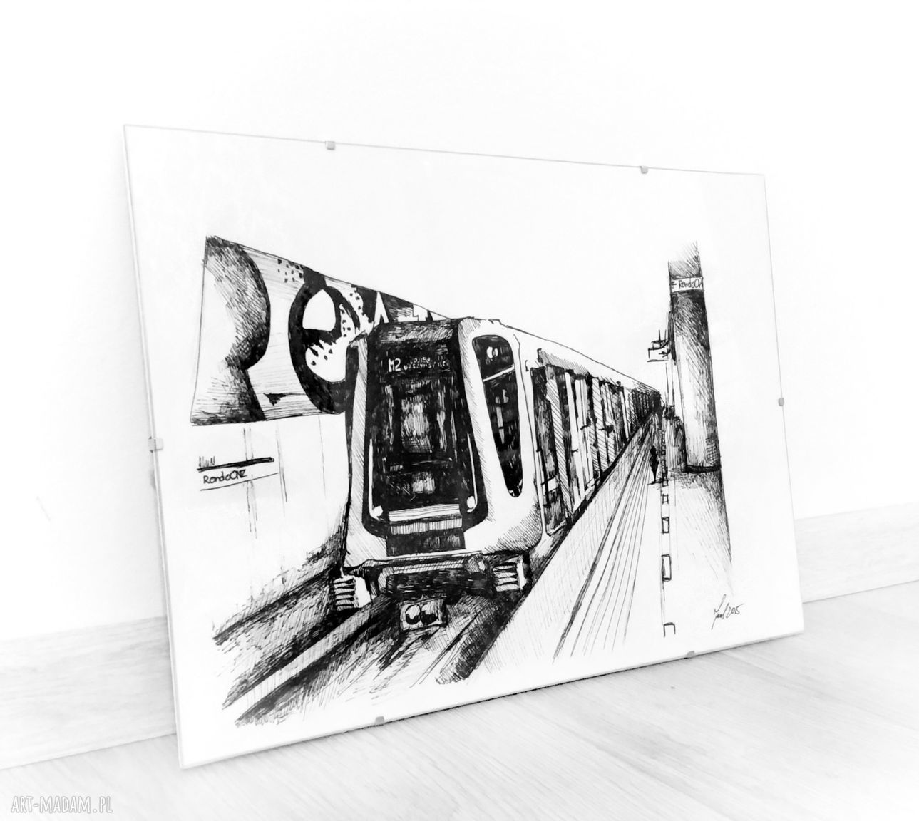 Hand-Made dekoracje warszawa metro rondo daszyńskiego grafika