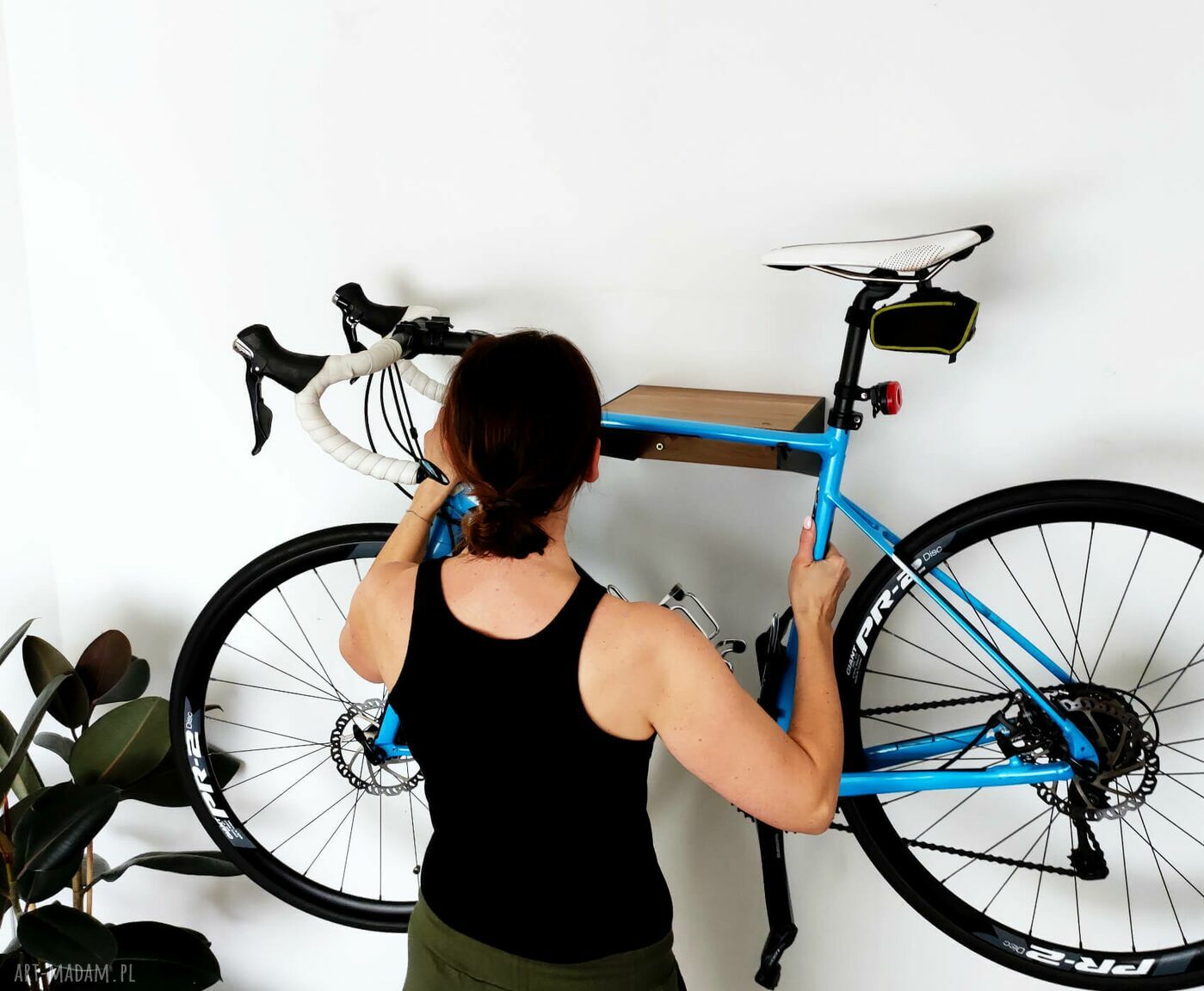 wieszak na rower / rowerowy ścienny ღ art-Madam.pl