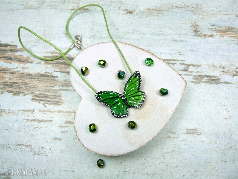 ręcznie wykonane wisiorki zawieszka motylek ღ art-Madam.pl