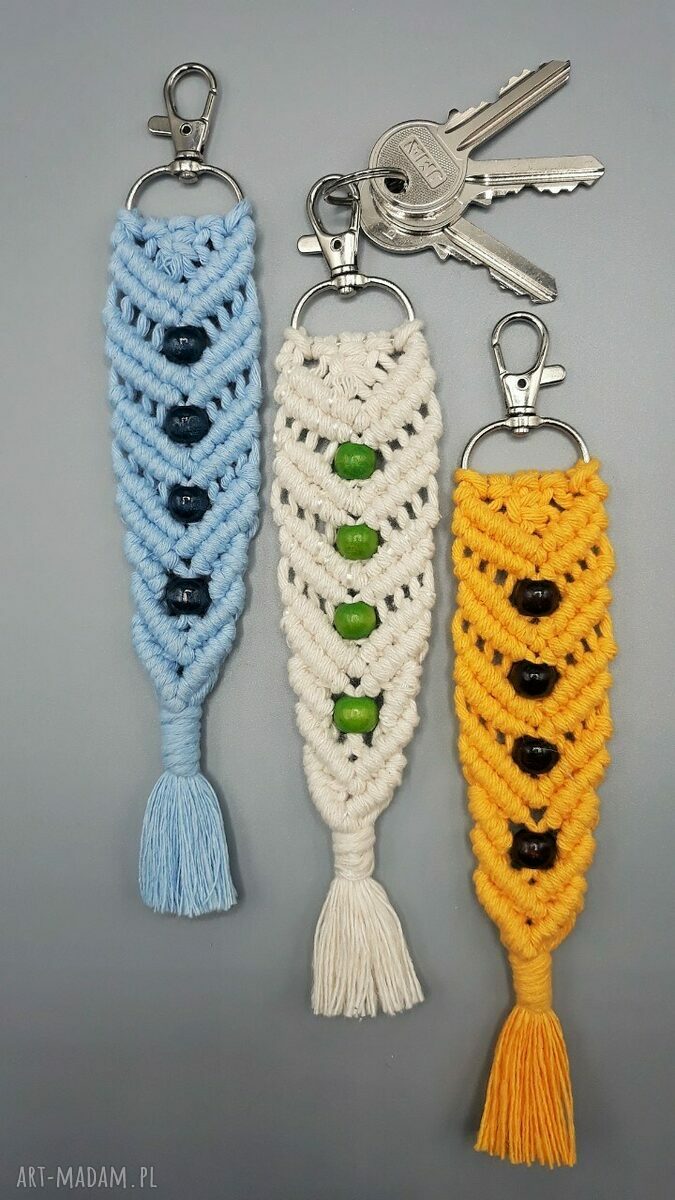 zestaw breloków boho "trzy rybki" - oryginalne ღ art-Madam.pl