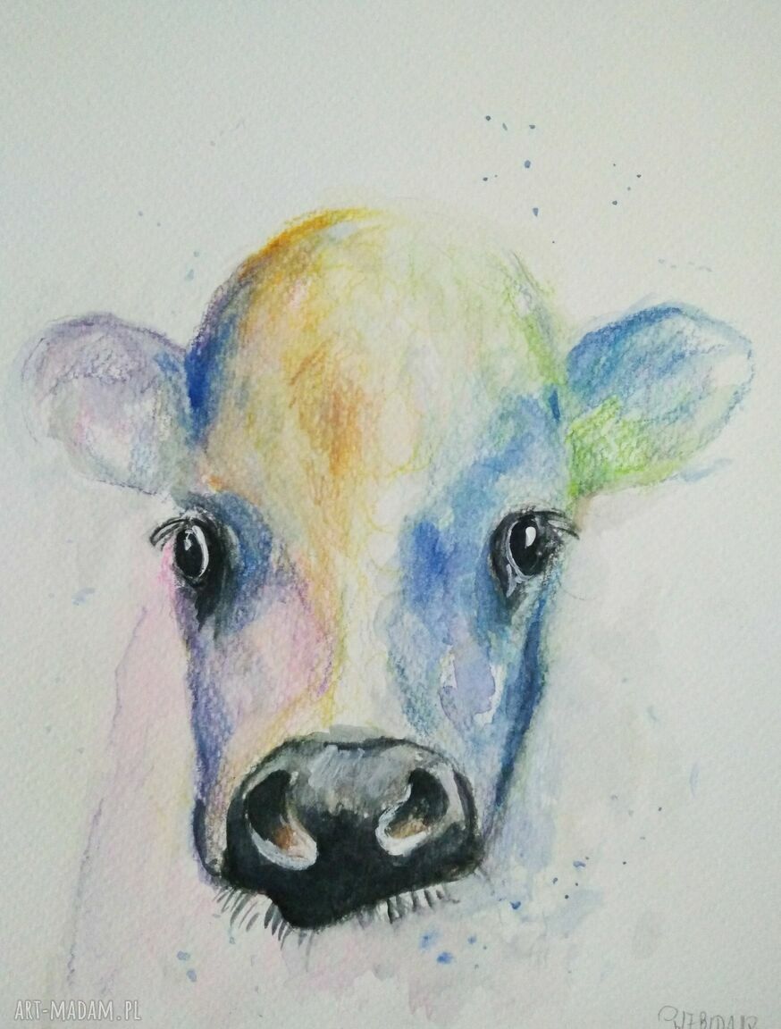 eleganckie obrazy - zwierzęta 4 akwarele - paulina lebida